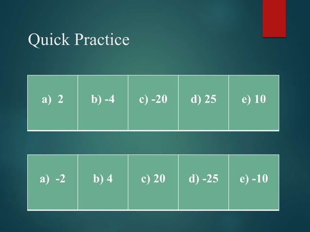 Comparing and ordering integers | PPTX