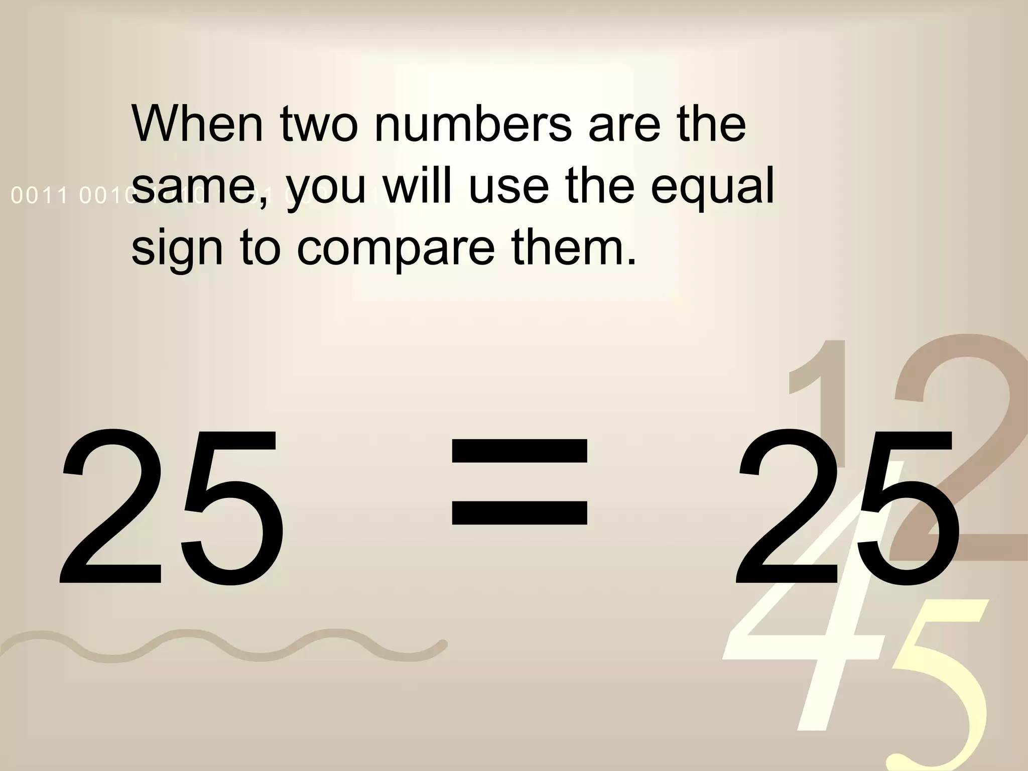 Comparing and ordering numbers | PPT