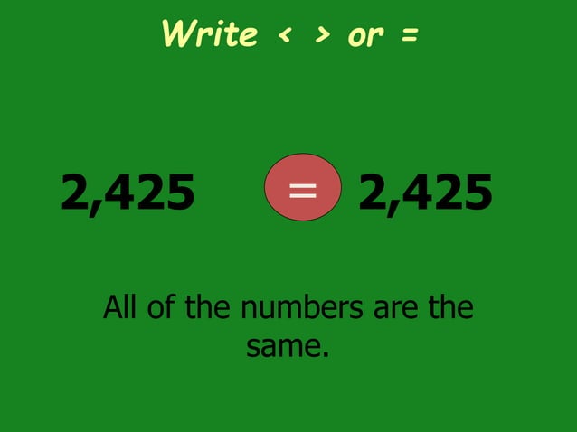 Comparing and ordering numbers | PPT