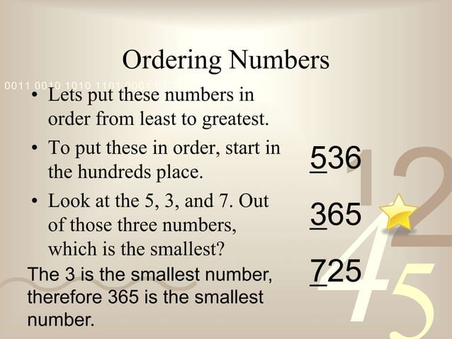 Comparing and ordering numbers | PPT
