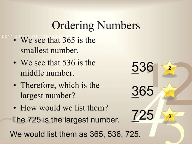 Comparing and ordering numbers | PPT