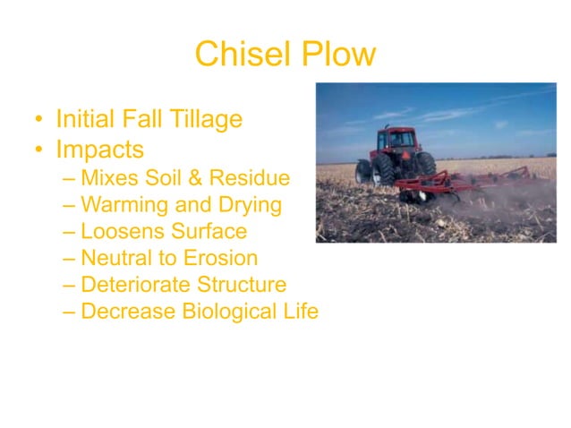 Comparing and selecting a tillage system | PPT