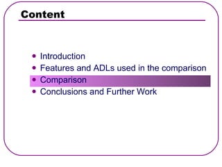 Comparing Architecture Description Languages | PPT