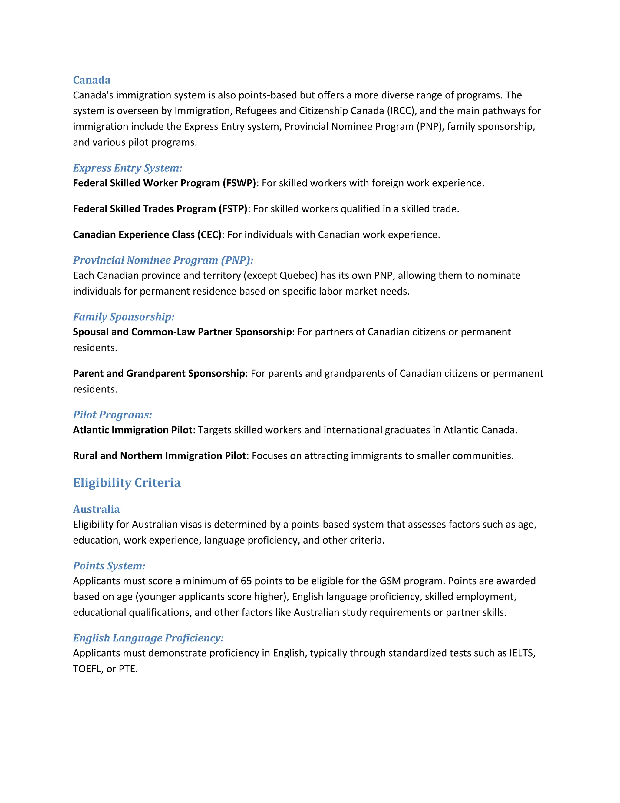Comparing Australian and Canadian Immigration A Comprehensive Guide.docx