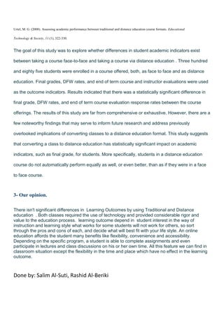 Comparing between two studies | PDF