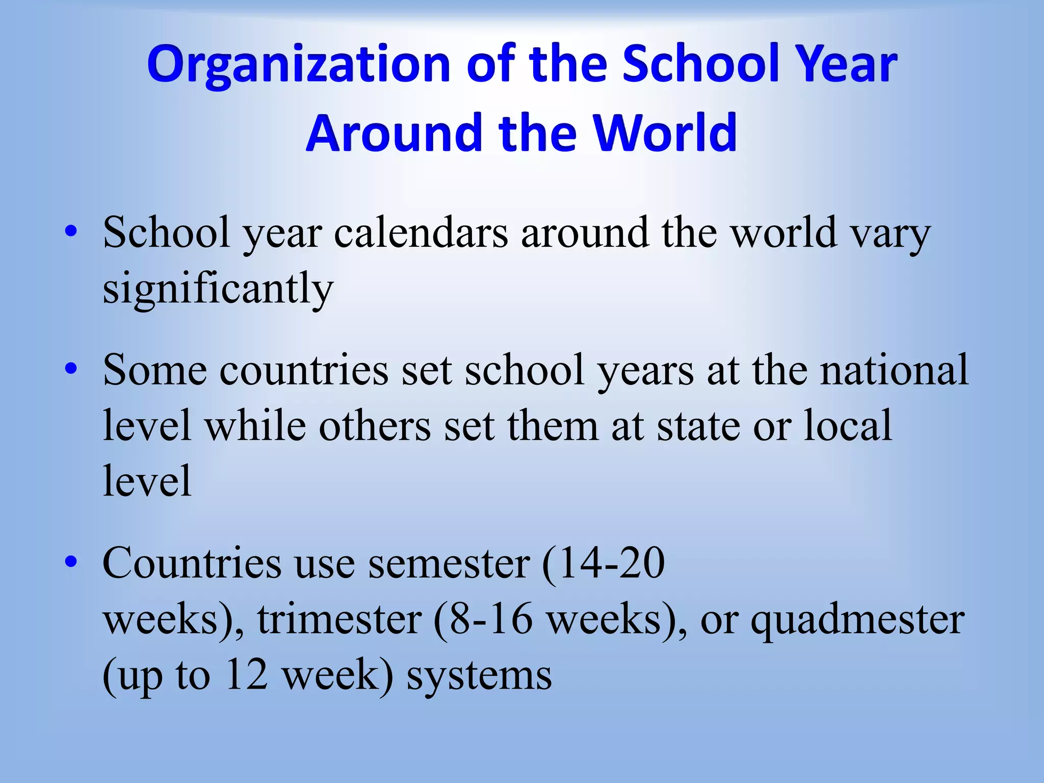 Comparing calendars and schedules | PPTX