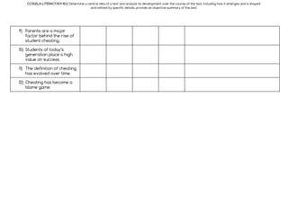 Comparing Central Ideas | PPT