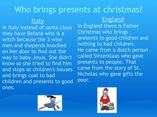 Christmas in England & Italy by Devaunte & Moncef | PPT