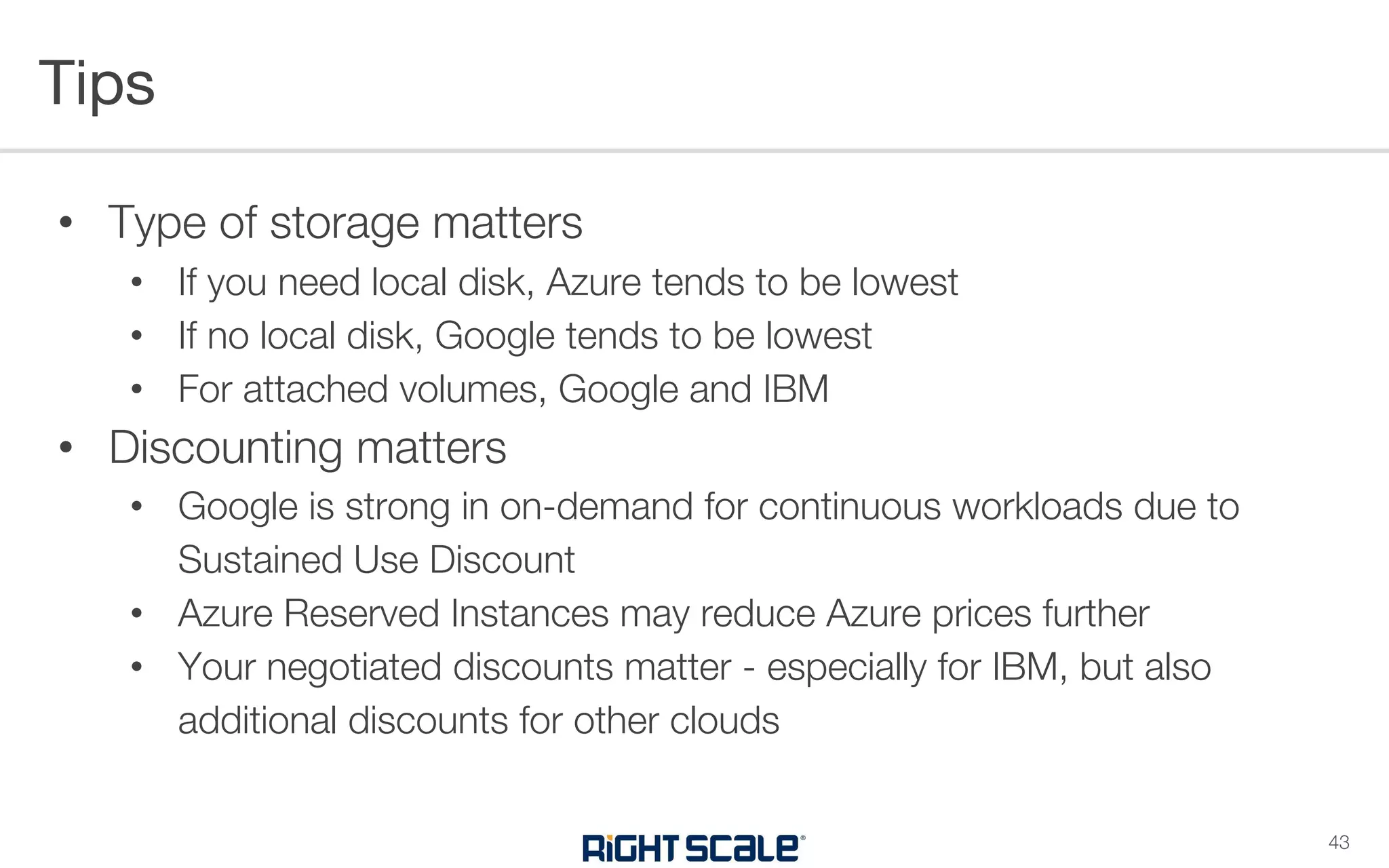 Comparing Cloud VM Types and Prices: AWS vs Azure vs Google vs IBM | PPT