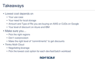 Comparing Cloud VM Types and Prices: AWS vs Azure vs Google vs IBM | PDF