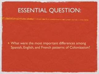 Comparing colonization | PPT
