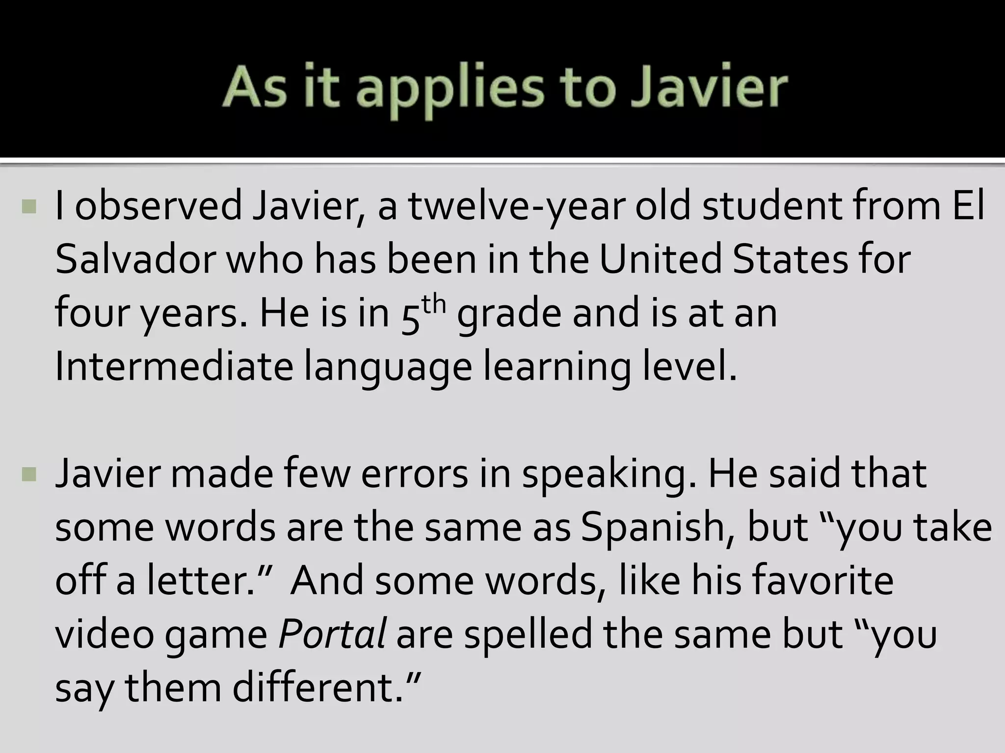 Comparing english and spanish powerpoint | PPTX