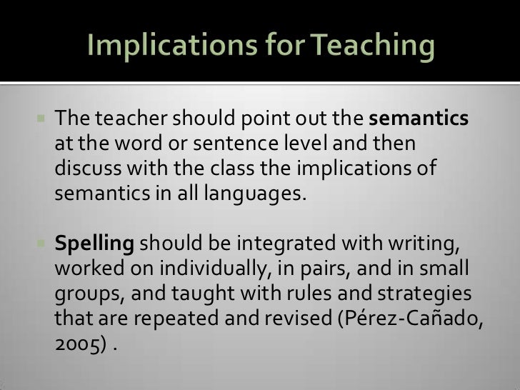 spanish semantics compared to english