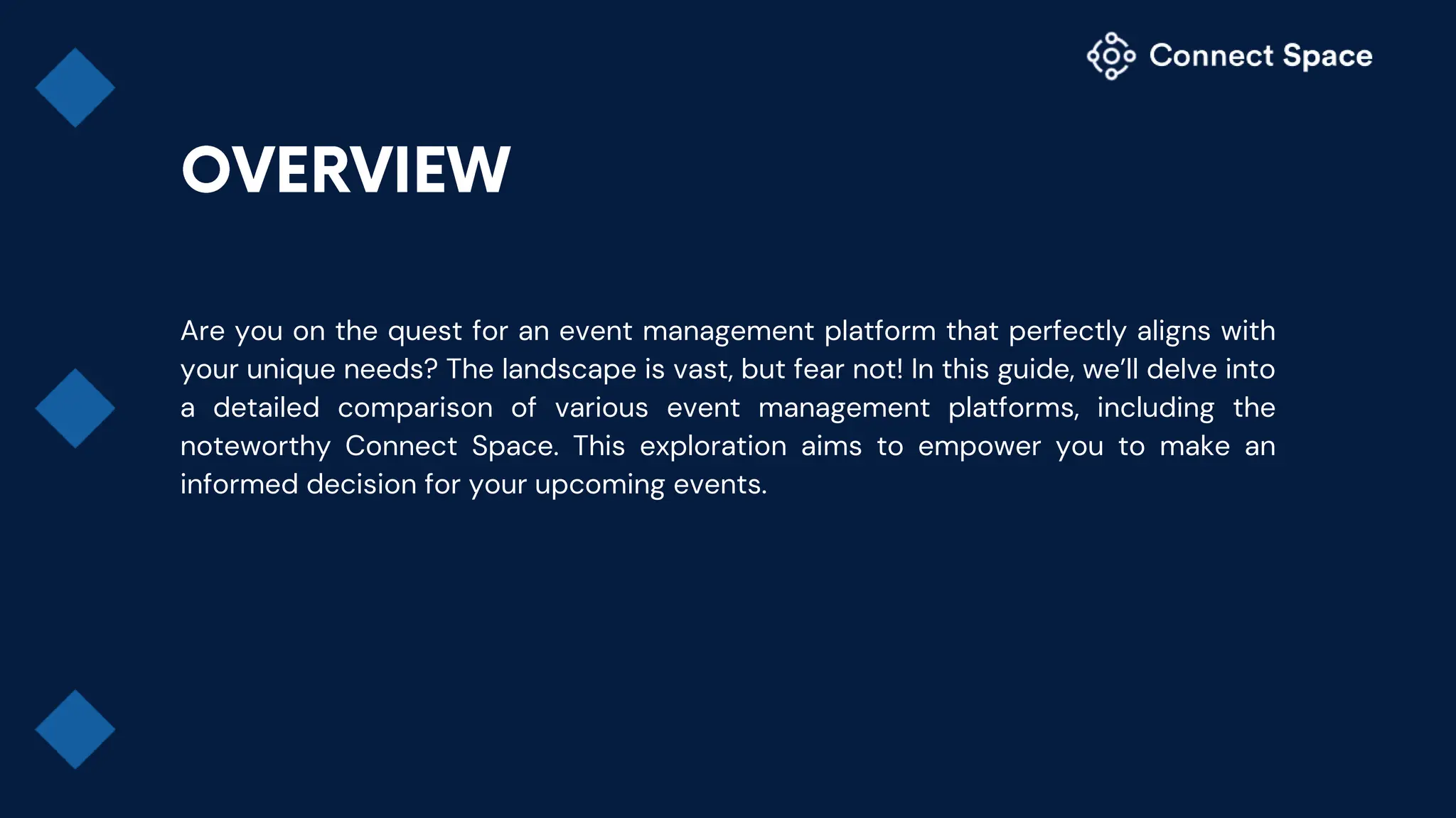 Comparing Event Management Platforms for Your Needs | PPT