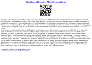 Comparing Foucault And Panopticism | PPT