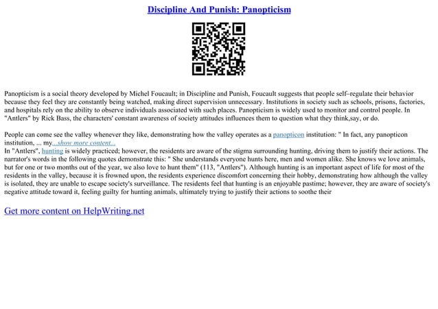 Comparing Foucault And Panopticism | PPT