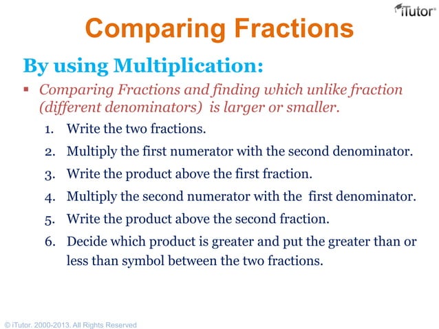 Comparing Fractions | PPTX