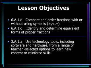 Comparing fractions and decimals | PPT
