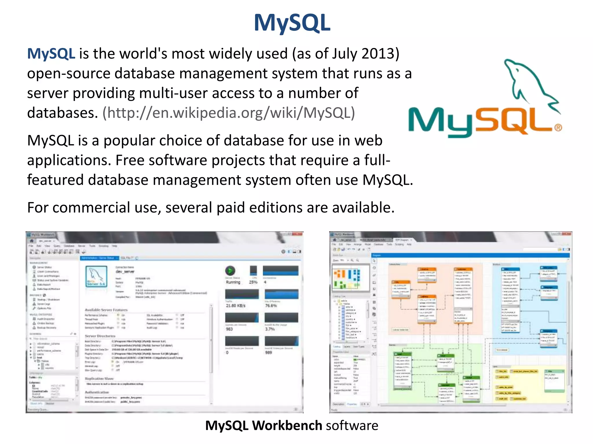 Comparing Free Software For Spatial Dbmss Pptx Databases Computer