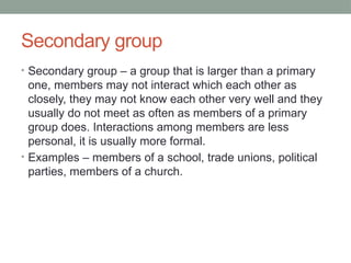 Compare and contrast types of Groups .pptx