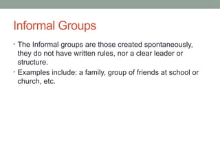 Compare and contrast types of Groups .pptx