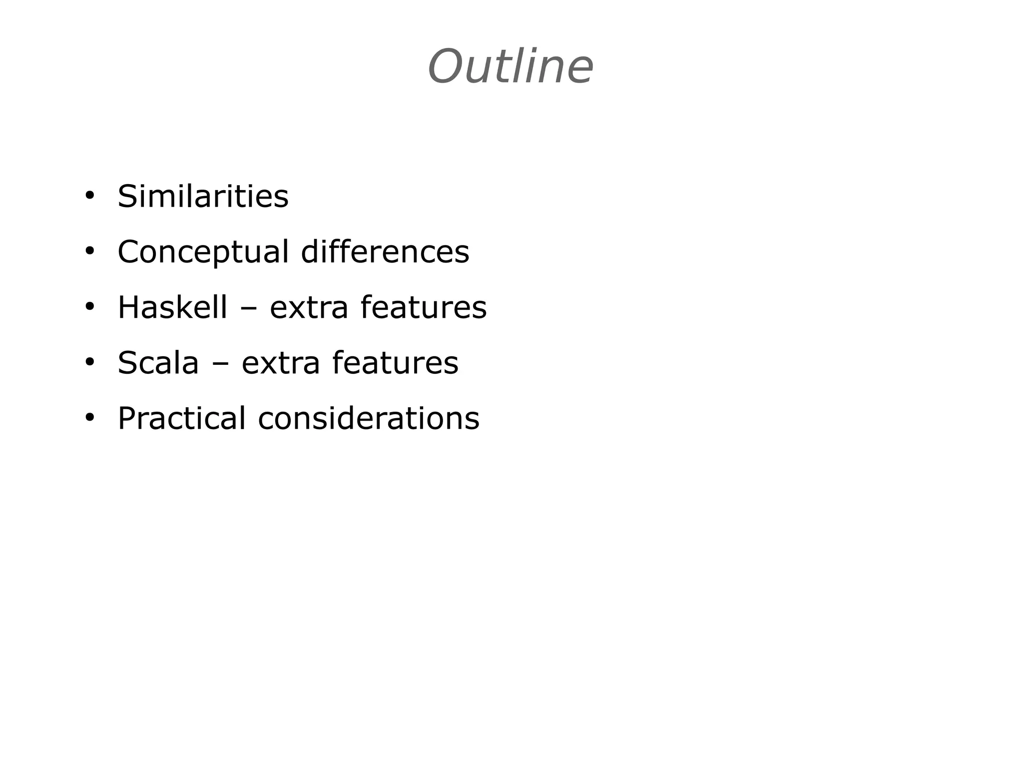 Comparing Haskell & Scala | PDF