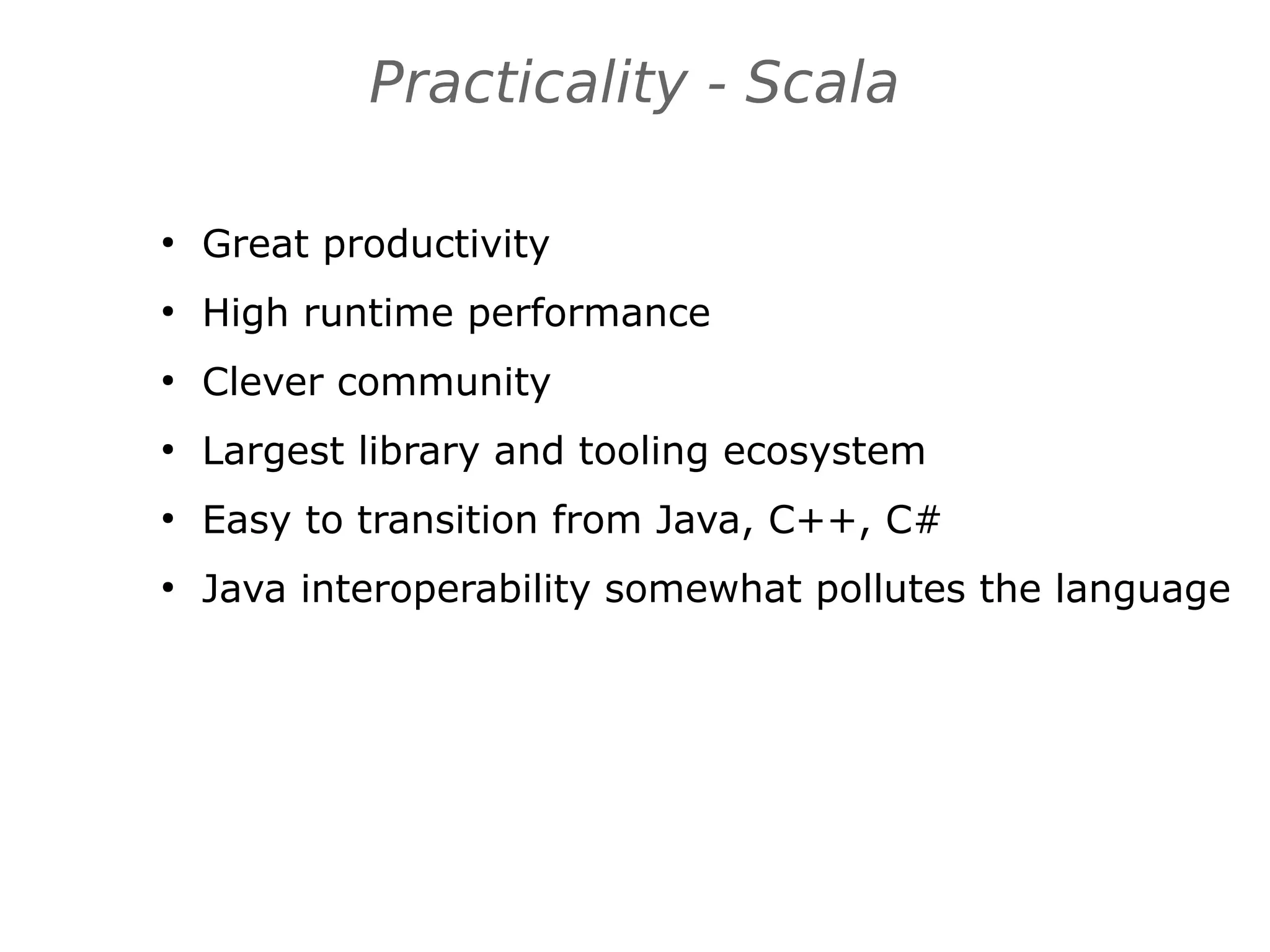 Comparing Haskell & Scala | PPT
