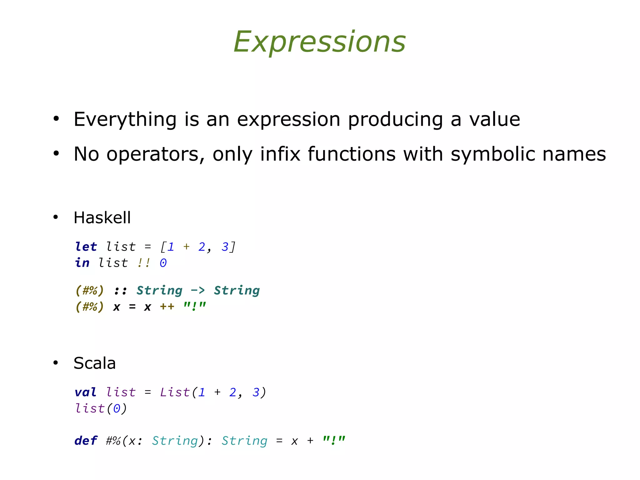 Comparing Haskell & Scala | PPT