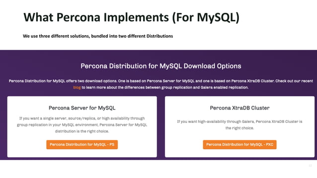 Comparing high availability solutions with percona xtradb cluster and ...