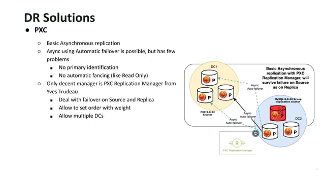 Comparing high availability solutions with percona xtradb cluster and ...