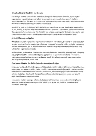 Comparing Innovaccer and blueBriX Care Management Solutions | PDF