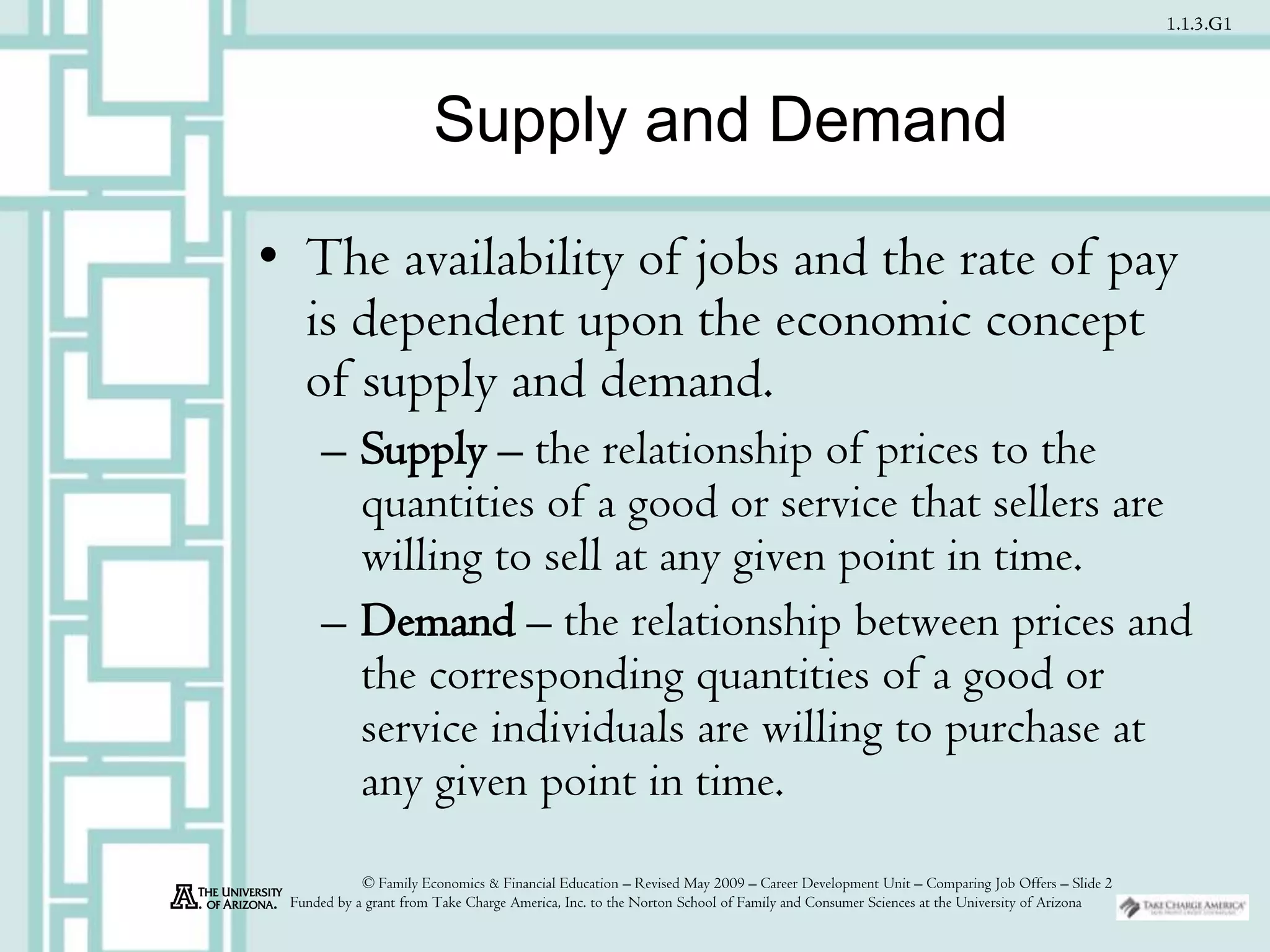 Comparing Job Offers PowerPoint Presentation | PPT | Business ...
