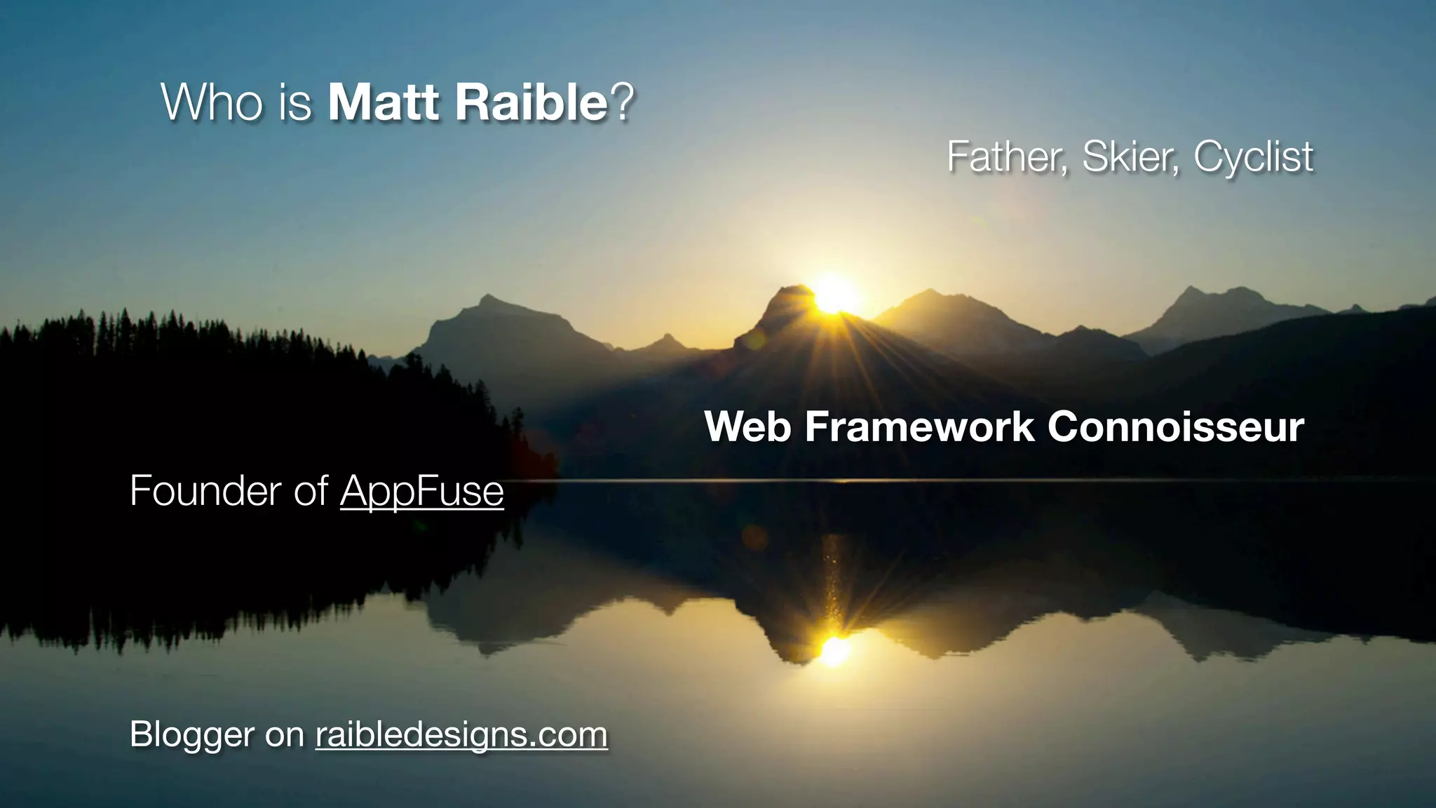 Comparing Jvm Web Frameworks Devoxx France 2013 Ppt