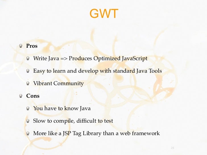 Comparing JVM Web Frameworks - Devoxx 2010