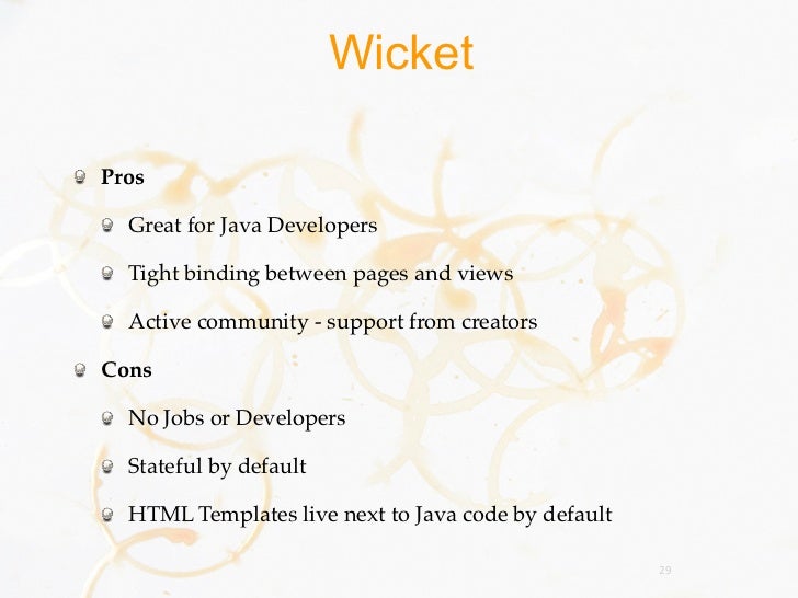 Comparing JVM Web Frameworks - Devoxx 2010