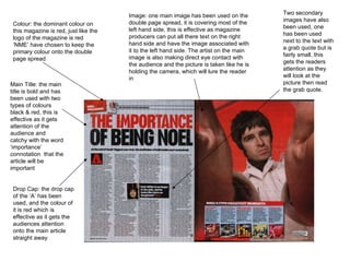 Comparing magazine front covers | PPT