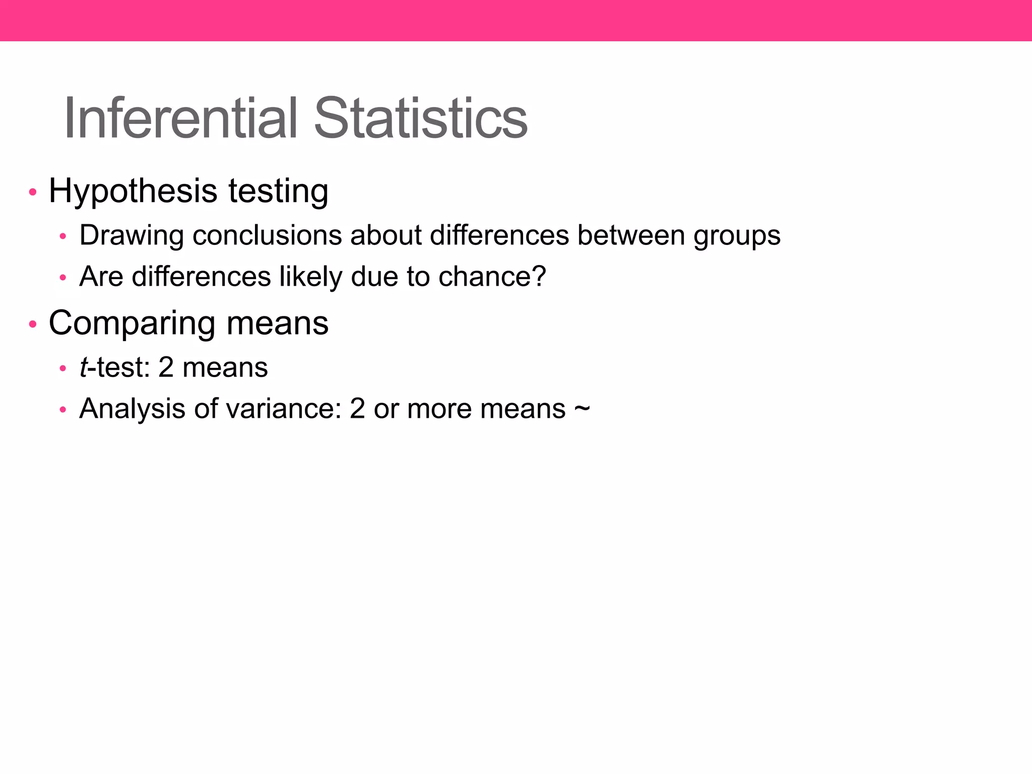 Comparing means | PPTX
