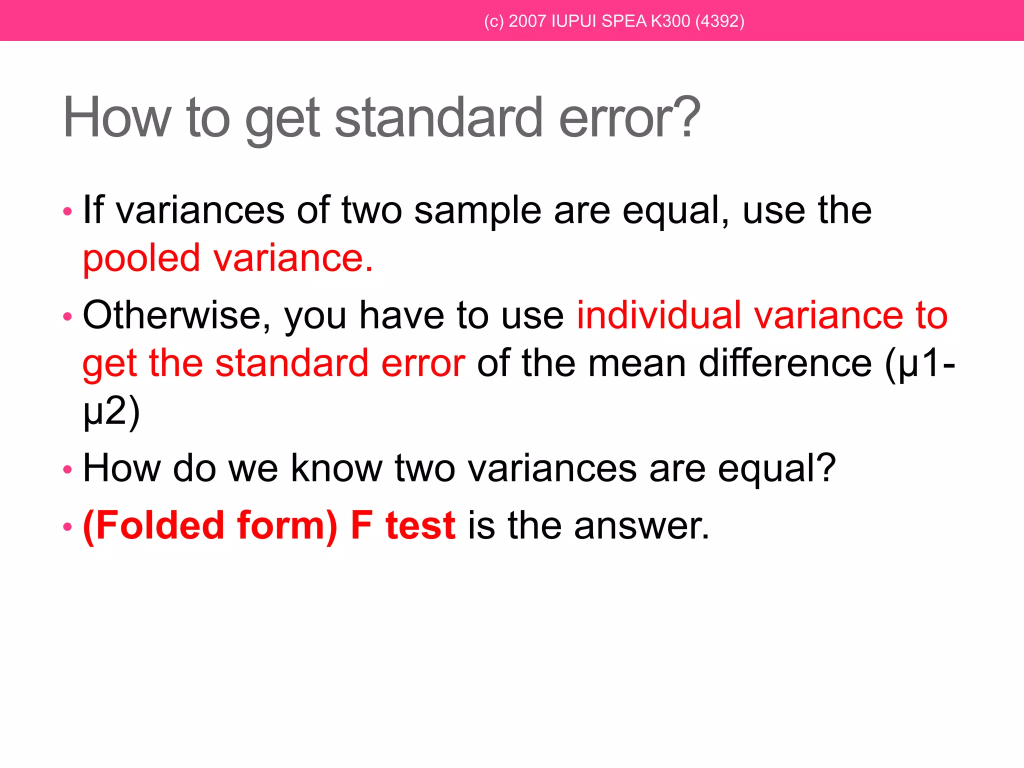 Comparing means | PPTX