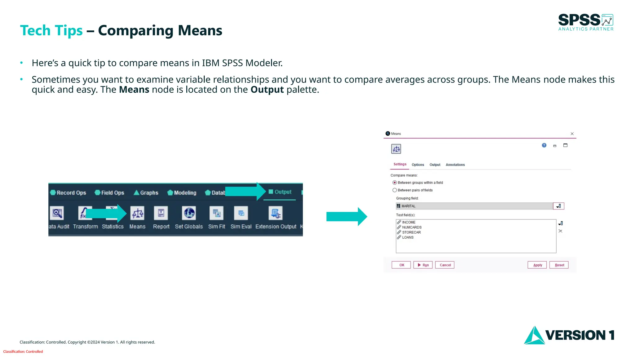 Comparing Means in IBM SPSS Modeler.pptx