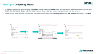 Comparing Means in IBM SPSS Modeler.pptx