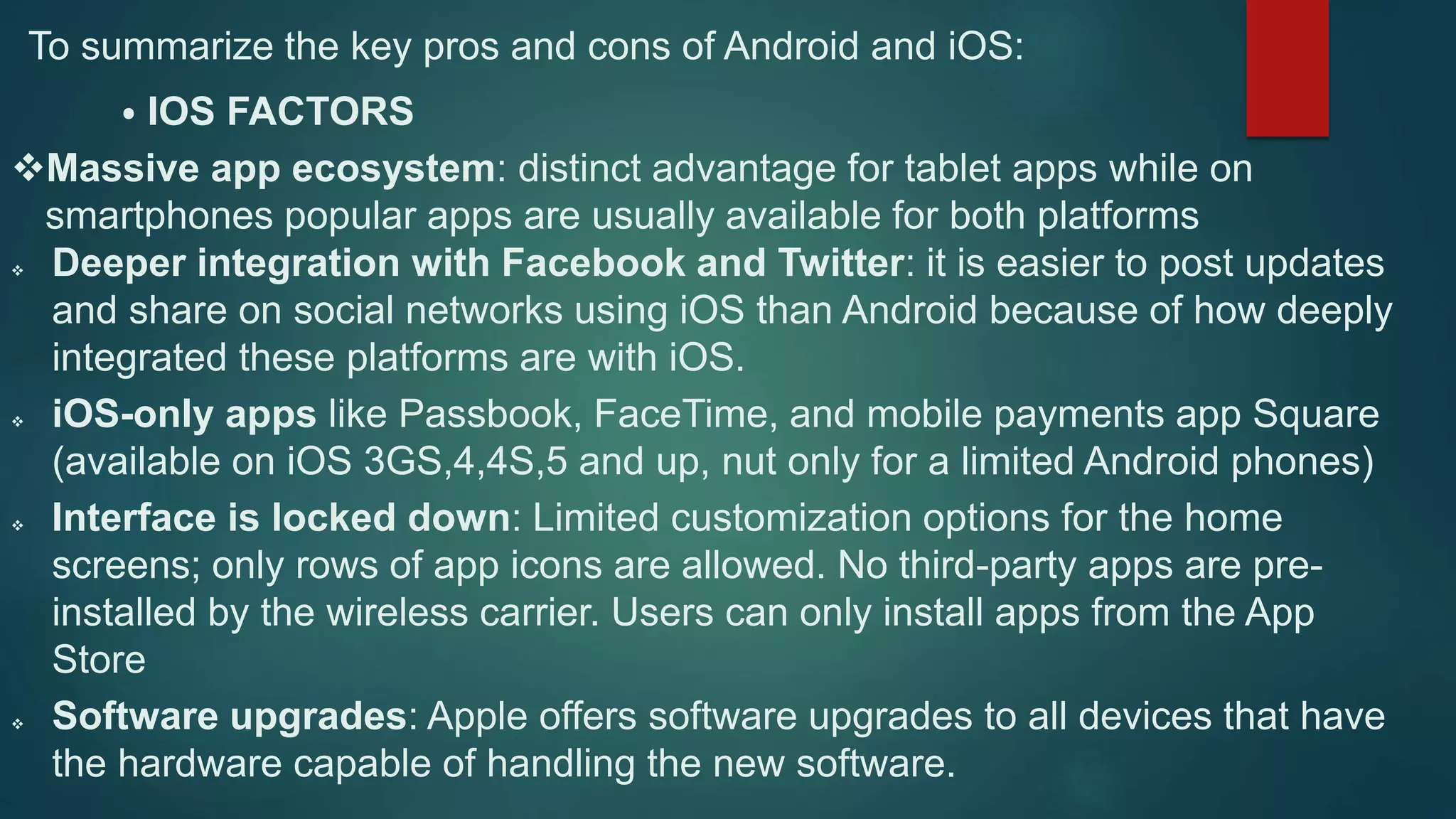 ComparingTwo major mobile operating system | PPTX