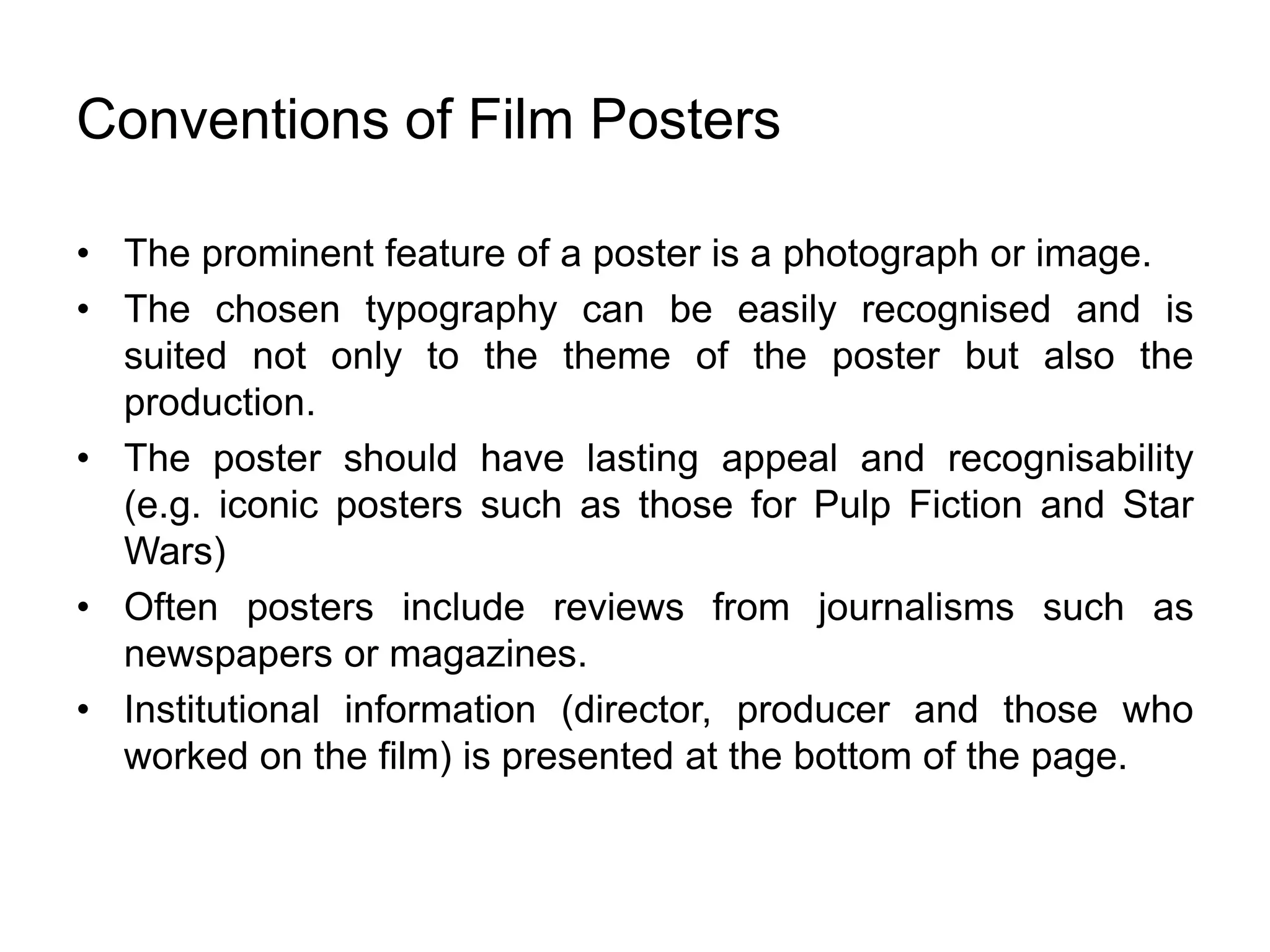 Comparing my poster to conventional posters | PPTX