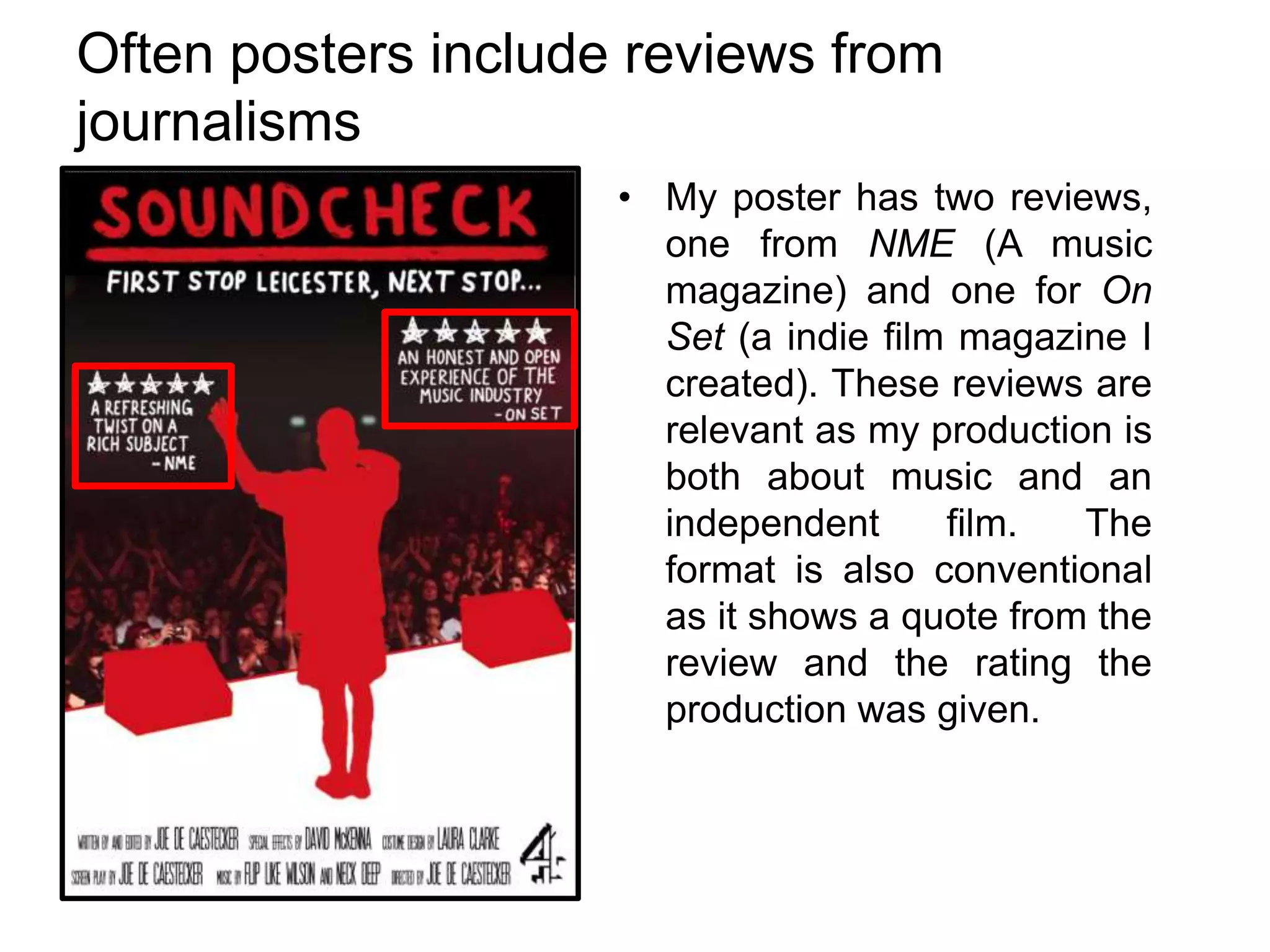 Comparing my poster to conventional posters | PPTX