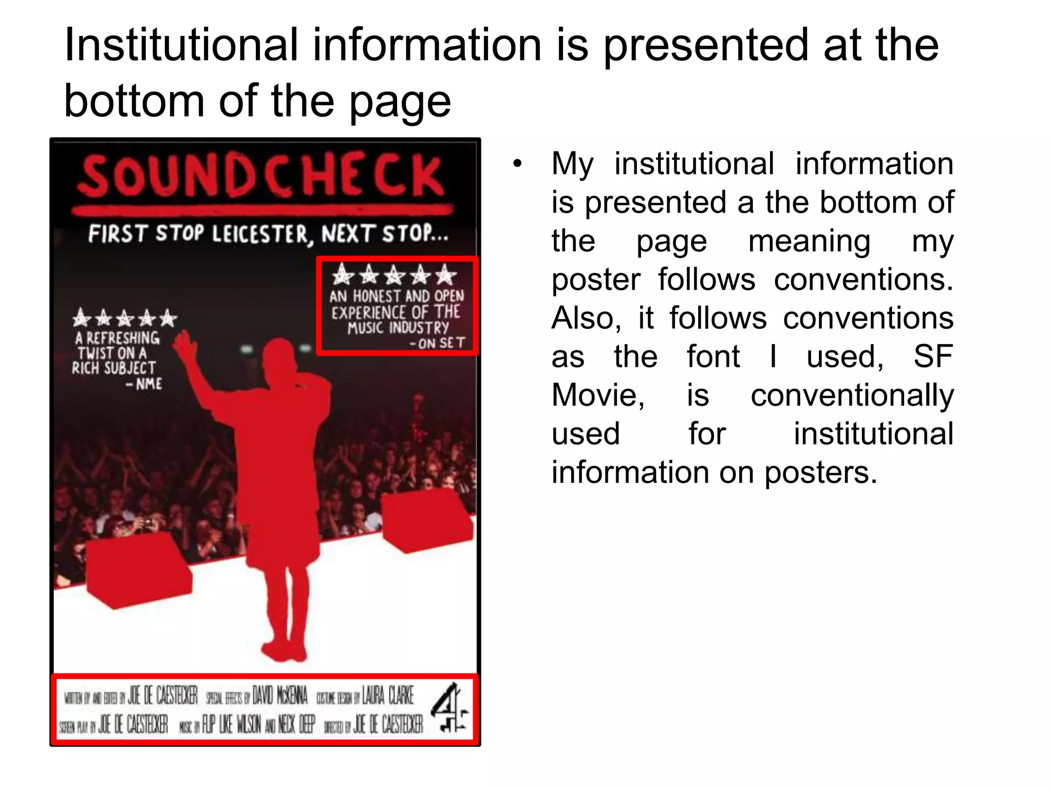 Comparing my poster to conventional posters | PPTX | Desktop Publishing ...