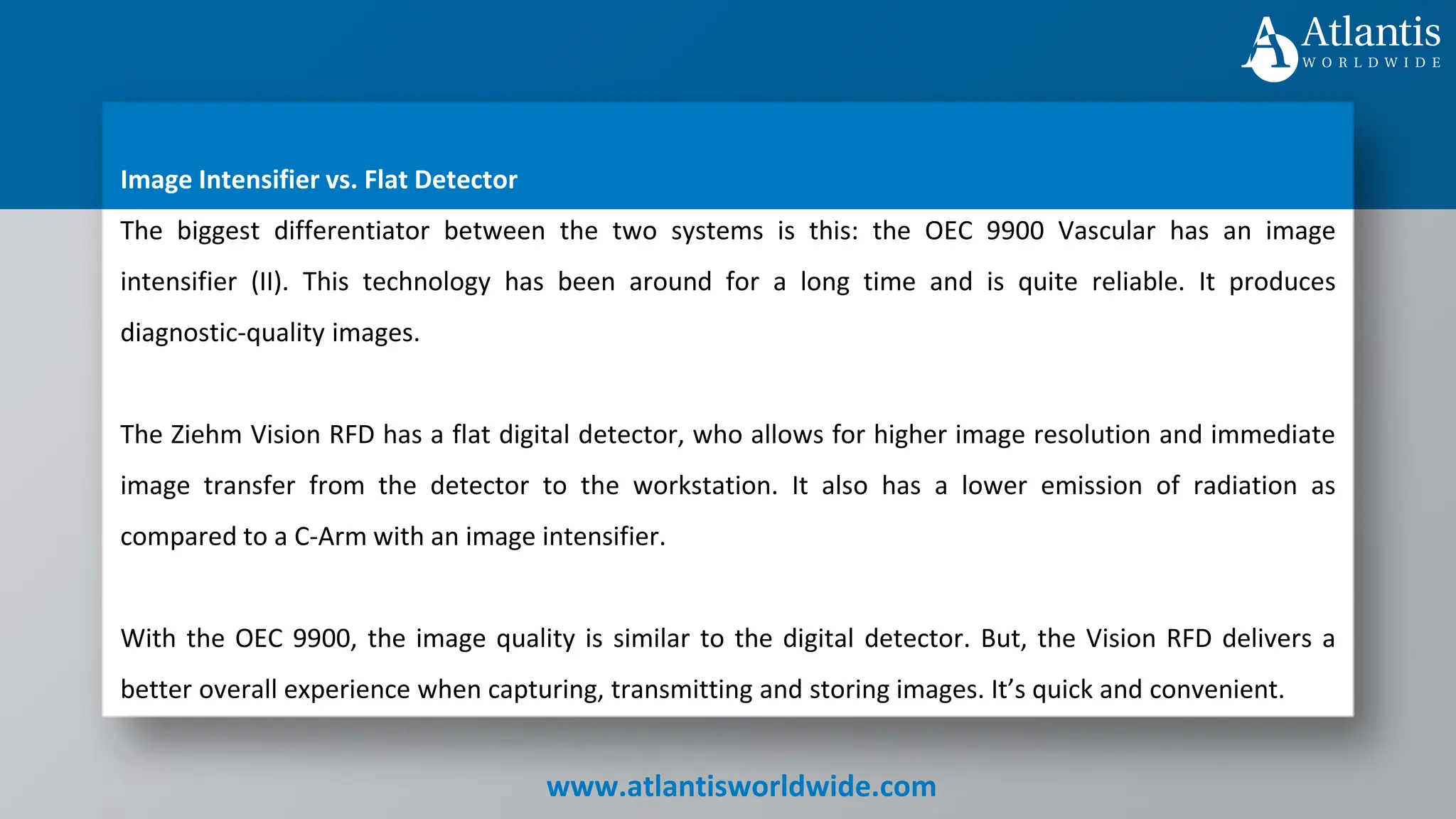 Comparing OEC 9900 and Ziehm Vision RFD C-Arms.pptx