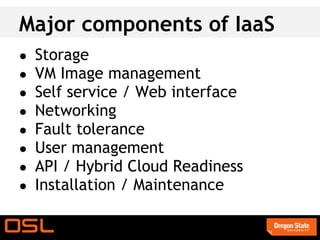 Comparing open source private cloud platforms | PPT