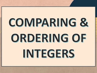 Mathematics PPtx COMPARING ORDERING INTEGERS.pptx