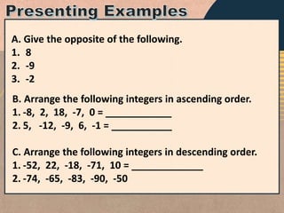 Mathematics PPtx COMPARING ORDERING INTEGERS.pptx