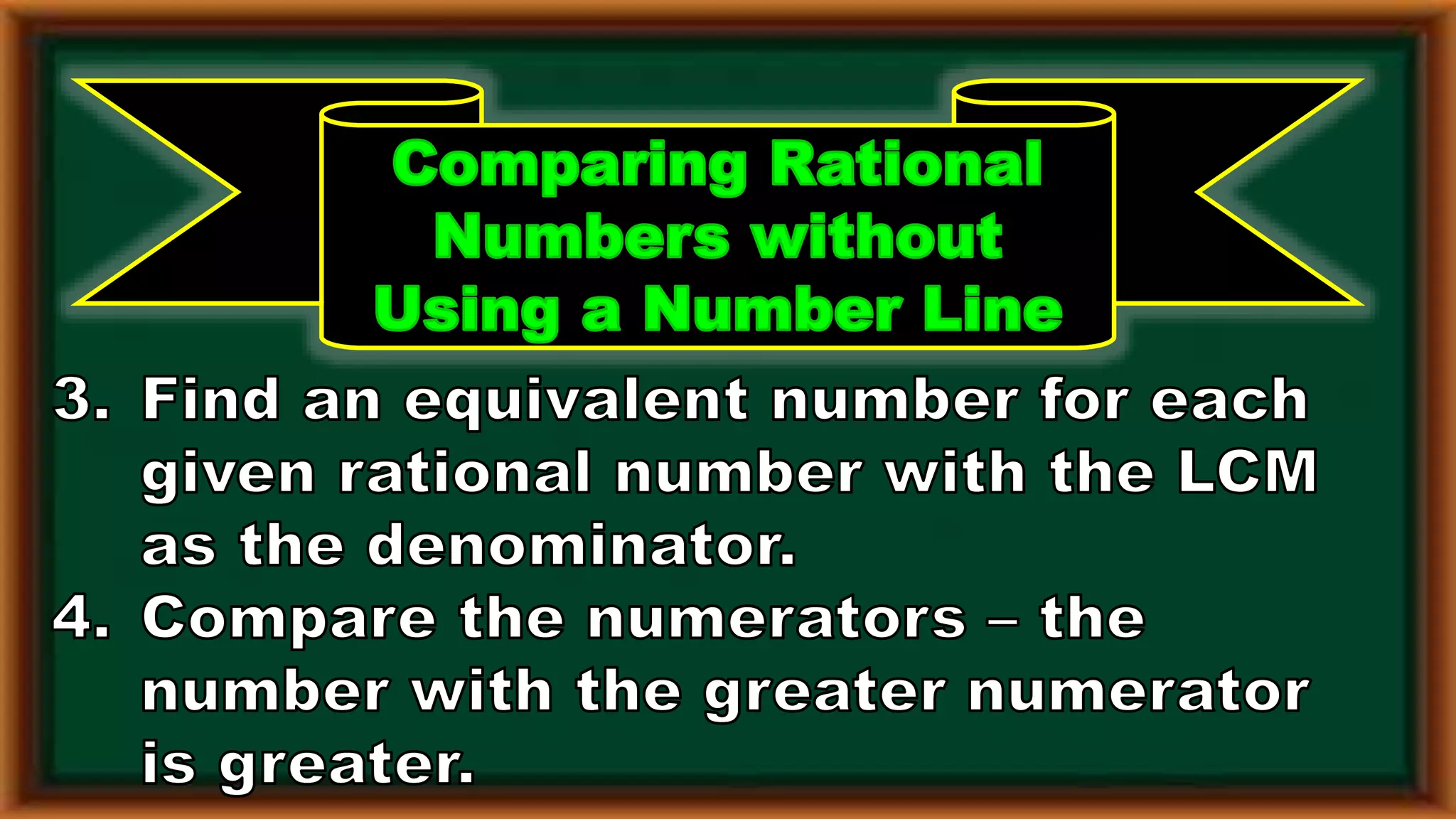 Comparing & ordering rational numbers | PPTX