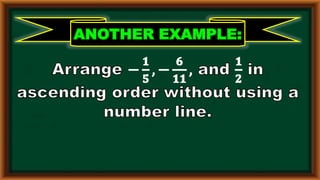 Comparing & ordering rational numbers | PPTX